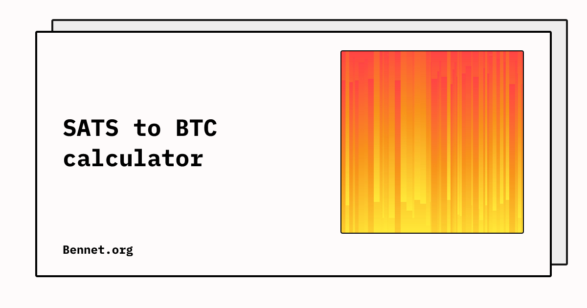 SATS to BTC Calculator | Convert Bitcoin Satoshis to your currency